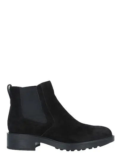 Hogan Leather Ankle Boots - Black