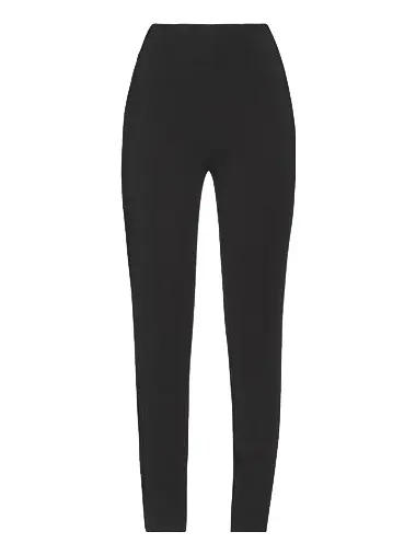 MANILA GRACE Tapered Slim-leg Pants - Black