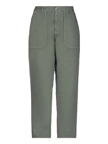 NINE:INTHE:MORNING Straight-leg Cotton Blend Trousers - Green