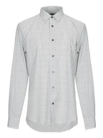 BIKKEMBERGS Shirt Size Cotton, Elastane - White