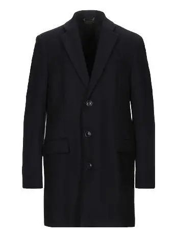Dolce & Gabbana Coat In Virgin Wool And Nylon - Blue