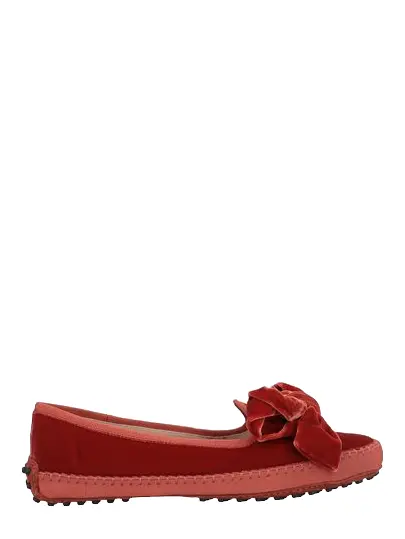 TOD'S Loafers In Textile Fibers - Red