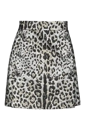 Dolce & Gabbana Mini Flared Skirt - Silver