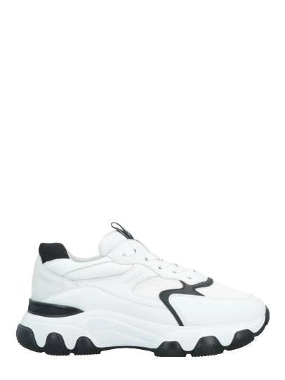Hogan Soft Leather And Textile Fiber Sneakers - White