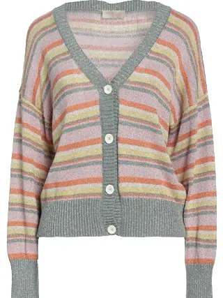 Momoni Striped Cardigan - Pink