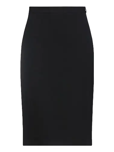 Burberry Wool Midi Pencil Skirt - Black