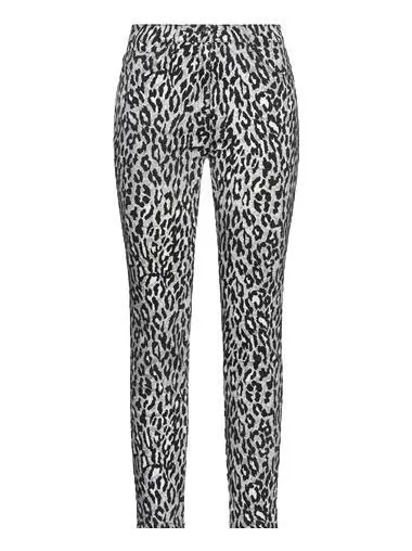 Blumarine Leopard-print Skinny Jeans - Grey
