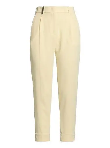 Peserico Tapered Crepe Pants - Yellow