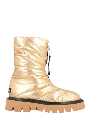 Elena Iachi Textile Fiber Ankle Boots - Gold