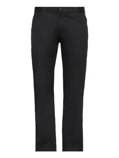 Emporio Armani Straight Leg Casual Pants - Black