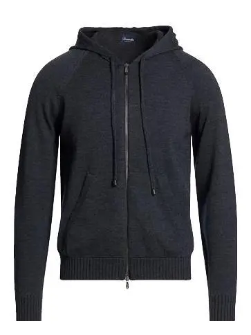 DRUMOHR Merino Wool Zip-up Cardigan - Grey