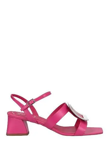 ROGER VIVIER Leather Sandals - Pink