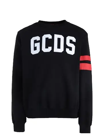 Gcds Recycled Cotton French Terry Sweatshirt - Black