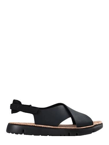 Camper Oruga Calfskin Slingback Sandals - Black