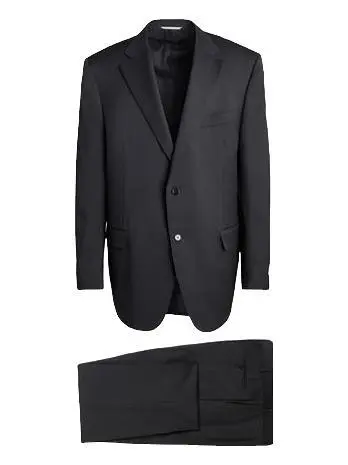 Canali Suit Size Wool - Black