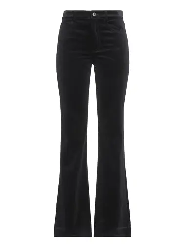 NILI LOTAN Flared Velvet Pants - Black
