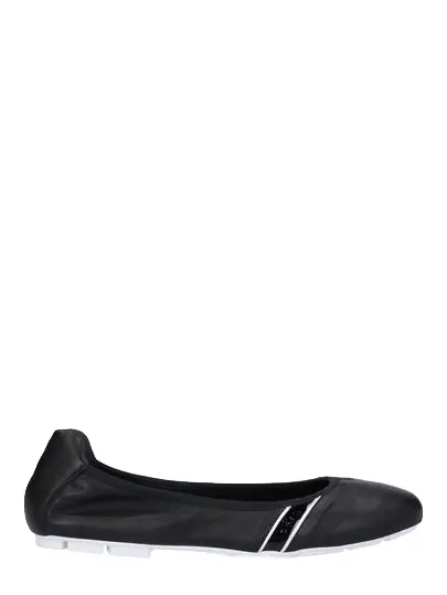 Hogan Leather Ballet Flats - Black