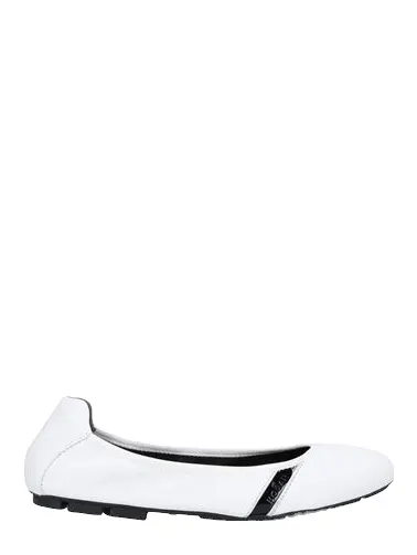 Hogan Leather Ballet Flats - White