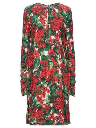 Dolce & Gabbana Floral-printed Midi Dress - Red