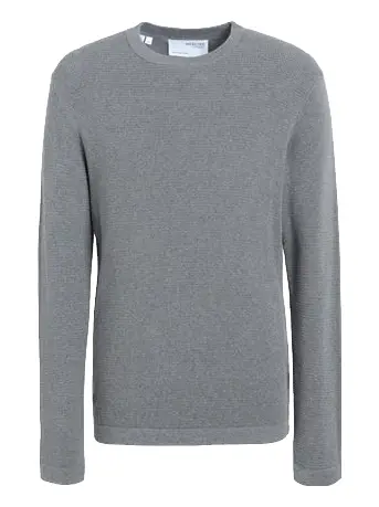 SELECTED Knitted Mélange Sweater - Grey
