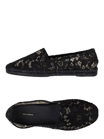 Dolce & Gabbana Lace Espadrilles - Black
