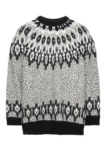 Valentino Garavani Sweater In Virgin Wool Blend - Black