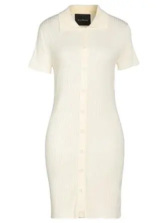 John Richmond Mini Knit Bodycon Dress - White