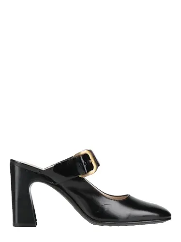 TOD'S Leather Mules & Clogs - Black