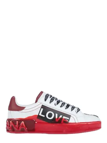Dolce & Gabbana Calfskin Sneakers - Red