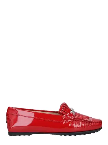 TOD'S Leather Loafers - Red