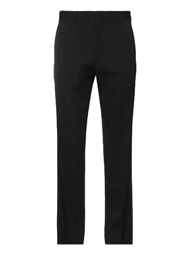 Burberry Virgin Wool Flared Leg Pants - Black