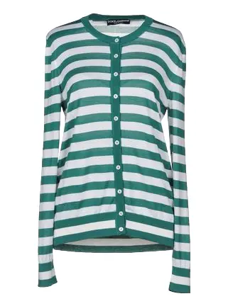 Dolce & Gabbana Striped Cardigan - Green