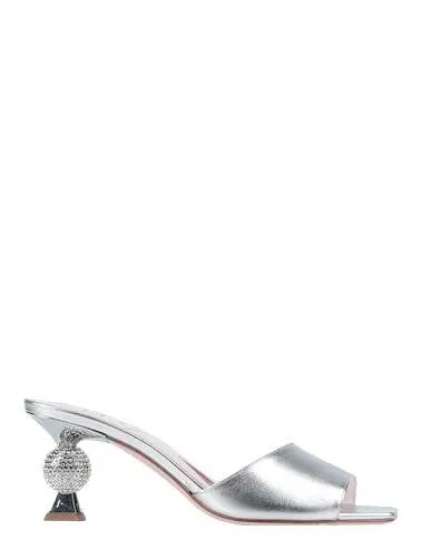 ROGER VIVIER Sandals In Soft Leather - Silver