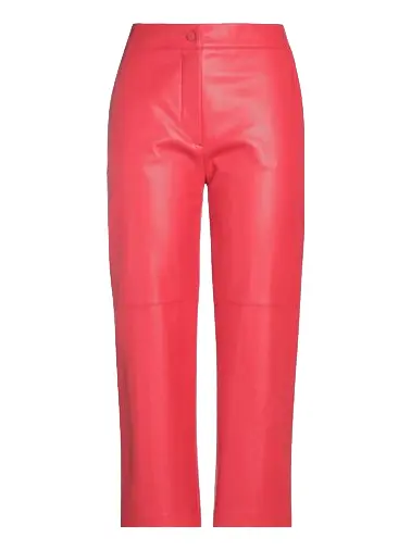 Liviana Conti Straight-leg Coated Pants - Red