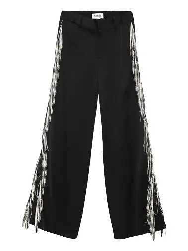 Monse Wide-leg Crepe Pants - Black