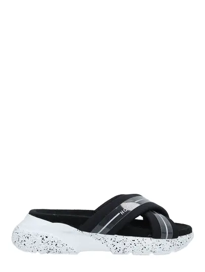 Hogan Textile Sandals - Black