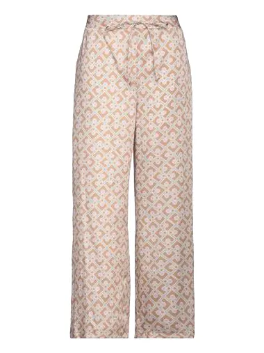 TOY G. Printed Wide Leg Pants - Beige
