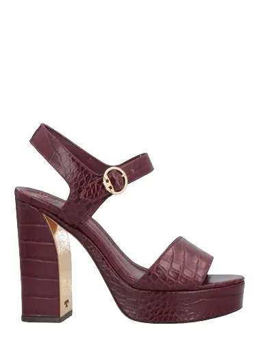 Tory Burch Leather Sandals - Red