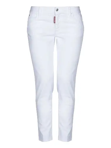 Dsquared2 Slim Fit Gabardine Pants - White