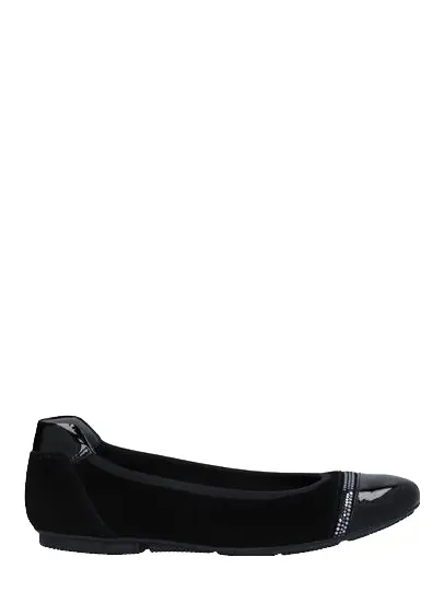Hogan Ballet Flats In Leather And Suede - Black