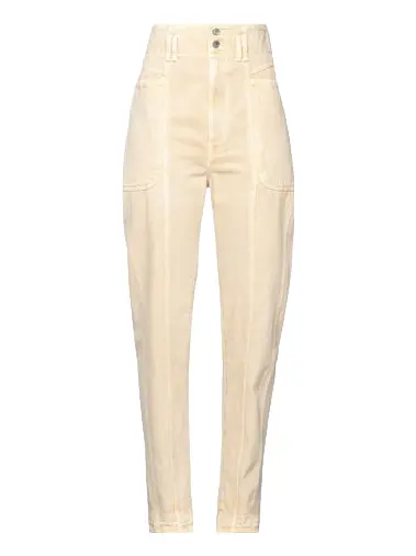MARANT ETOILE Cotton Tapered Jeans - Beige