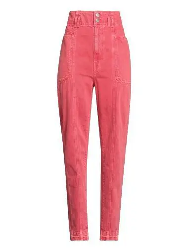 MARANT ETOILE Tapered High-waisted Jeans - Red