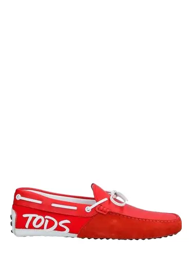 TOD'S Leather Loafers - Red