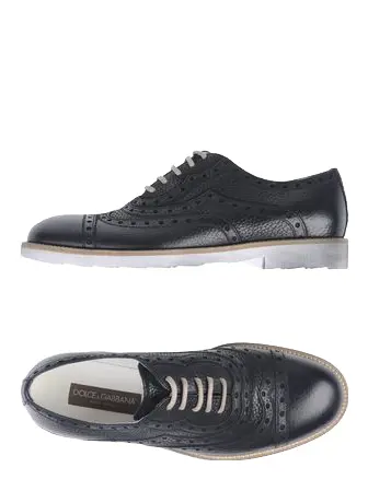 Dolce & Gabbana Leather Oxford Shoes - Black