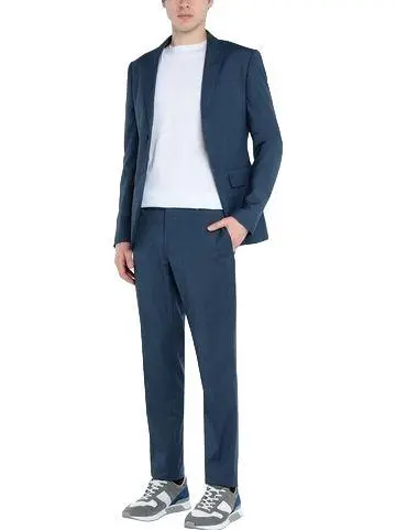 TRUSSARDI Suit Size Polyester, Viscose - Blue