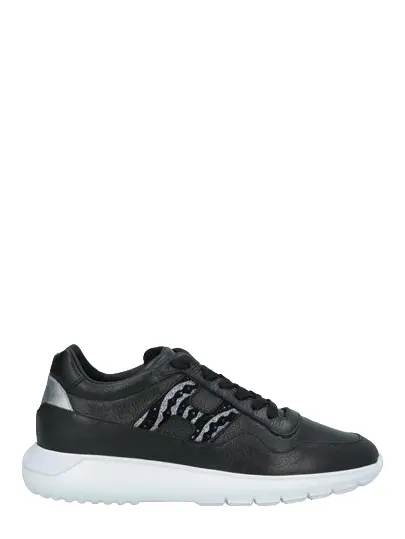 Hogan Leather Low-top Sneakers - Black