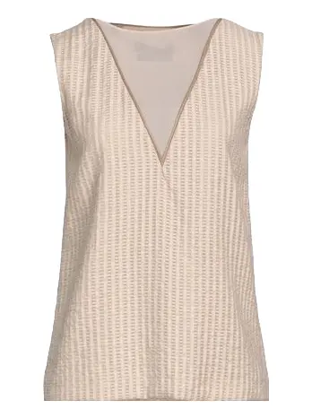TRUSSARDI Woven Sleeveless Top - Beige