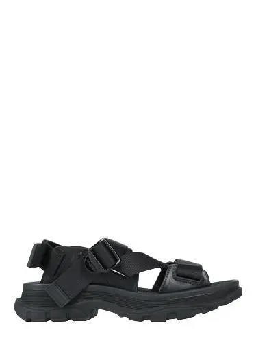 Alexander McQueen Sandals With Velcro Closure - Black
