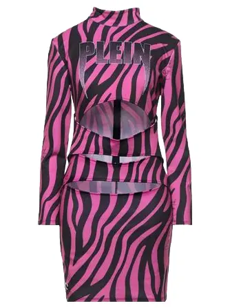 Philipp Plein Zebra-print Mini Dress - Pink
