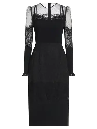 Dolce & Gabbana Midi Bodycon Dress - Black